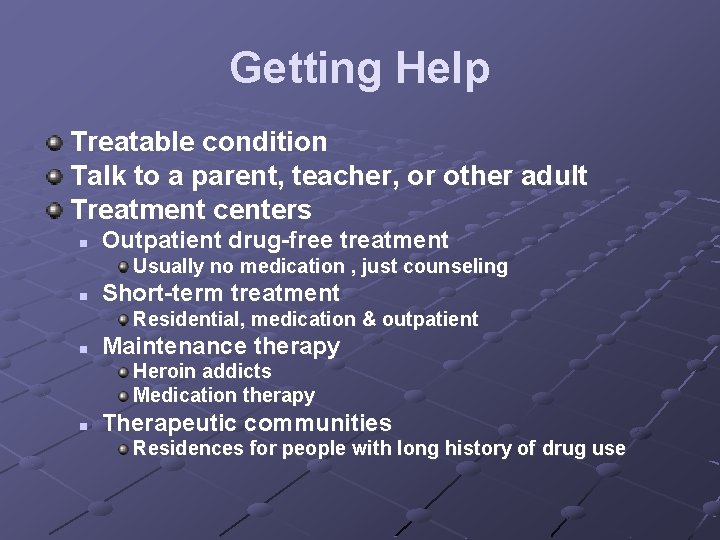 Living Drug Free Chapter 23 Lesson 5 Objectives