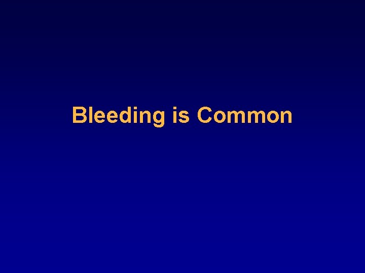 Importance And Impact Of Bleeding On Acs Clinical