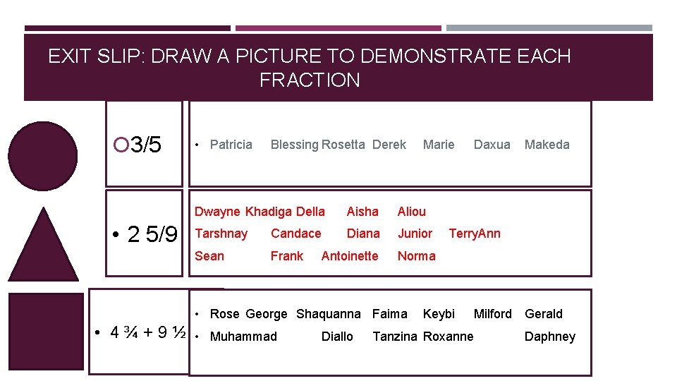FRACTIONS FRACTION BASICS 1 Fractions are parts of
