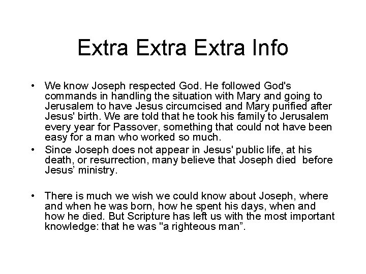 St Joseph The beloved foster father of Jesus