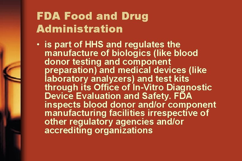 Various Laboratory Regulations and their Significance 1983 Prospective