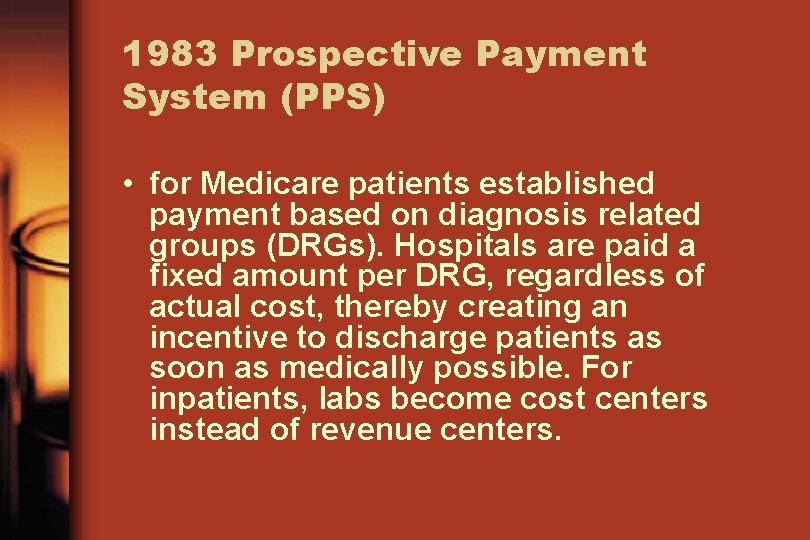 Various Laboratory Regulations and their Significance 1983 Prospective