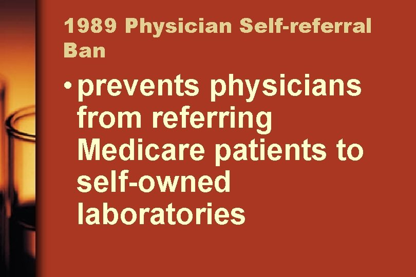 Various Laboratory Regulations and their Significance 1983 Prospective
