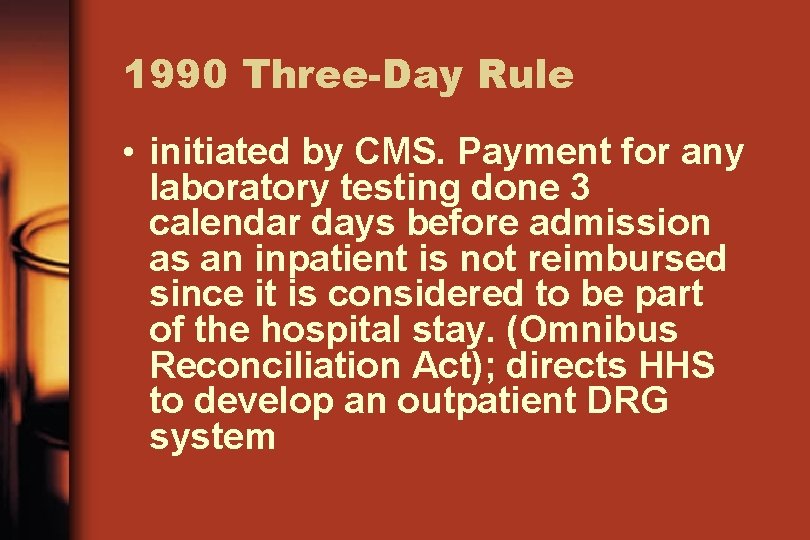 Various Laboratory Regulations and their Significance 1983 Prospective