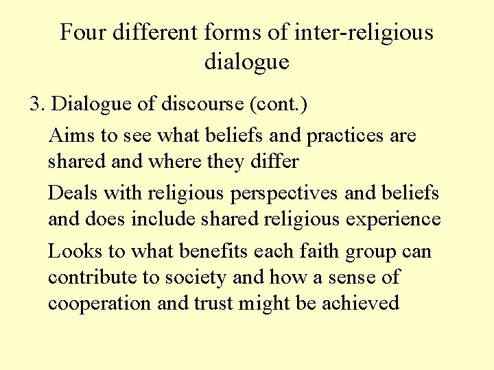 A philosophical basis for Interreligious dialogue some questions