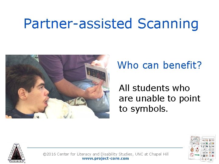 Supporting Individual Access to Universal Core Vocabulary 2016