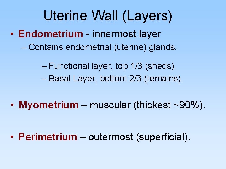 The Female Reproductive System Ovaries Uterine tubes All
