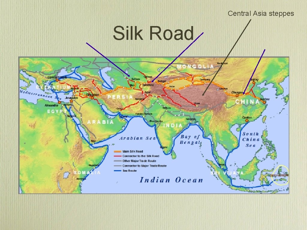 Trade Routes established by 600 C E before