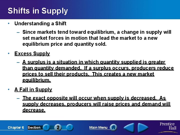 Balancing the Market The point at which quantity