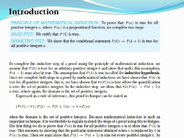 Induction and Recursion Induction and Recursion Introduction Climbing