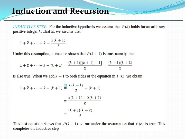 Induction and Recursion Induction and Recursion Introduction Climbing