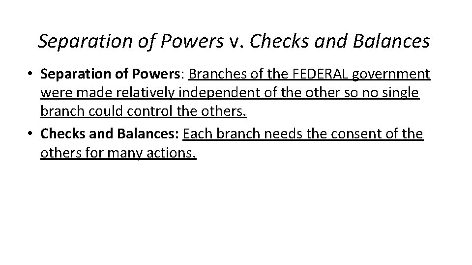 Monday 8272018 Objective SWBAT explain the Constitutional principles