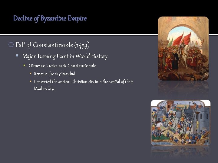 Global History I Spiconardi Decline Legacy of the