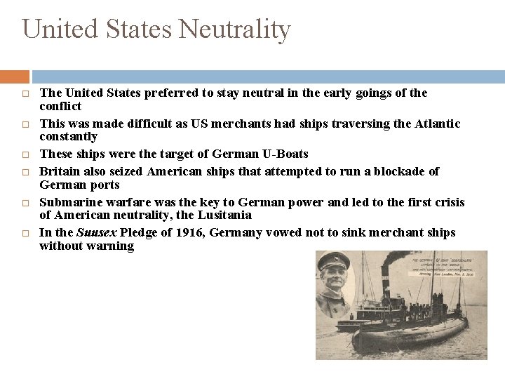 WORLD WAR I 1914 1918 It breaks his