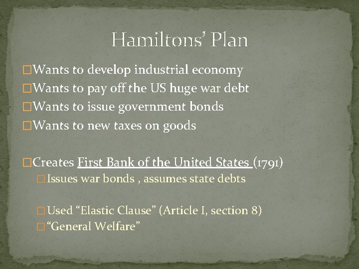 The New Republic Chapter 1 section 4 Government