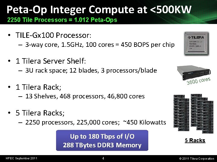 The TILEGx Processor Enabling HPC through MassiveScale Manycore