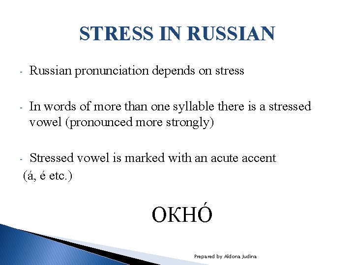 RUSSIAN ALPHABET WEEK 1 CYRIL AND METHODIUS Russian
