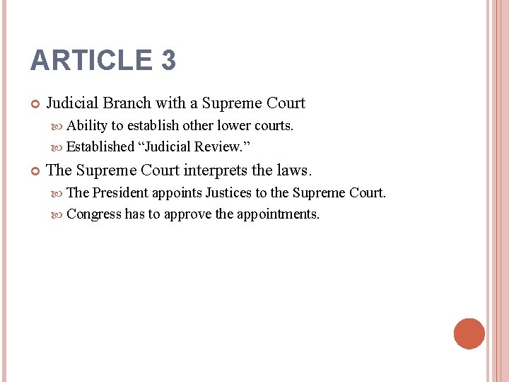 SECTION 2 UNDERSTANDING THE CONSTITUTION The Preamble Articles