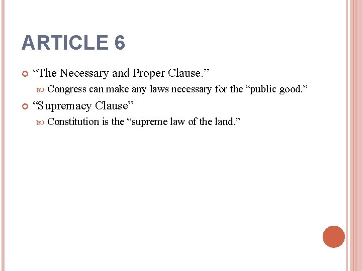 SECTION 2 UNDERSTANDING THE CONSTITUTION The Preamble Articles