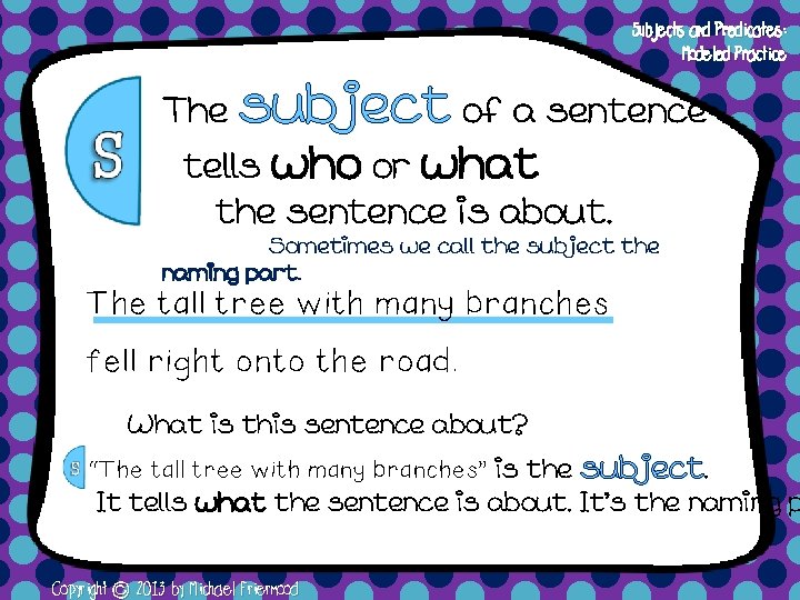 Sentence Structure Lessons 1 Created by Michael Friermood