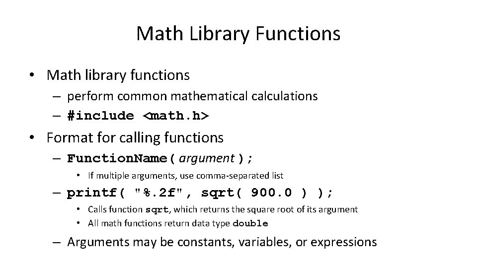 Object Oriented Programming Lecture 7 Functions Dr Msury