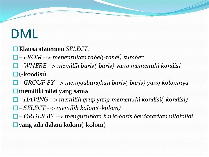 BASIS DATA 2 Pertemuan ke 2 Tipe data