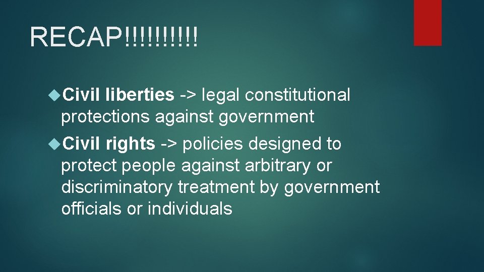 Do Now What are civil liberties Free Speech