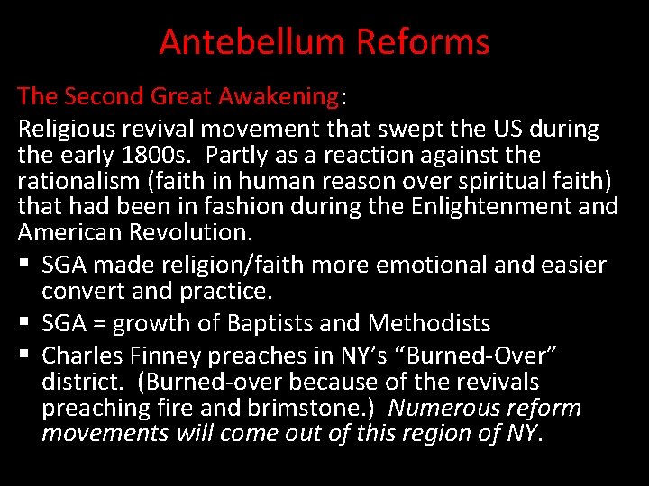 Antebellum America Post War of 1812 to the