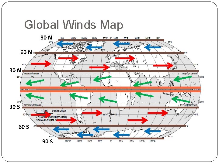Global Winds Vocabulary Word Definition Equator This part