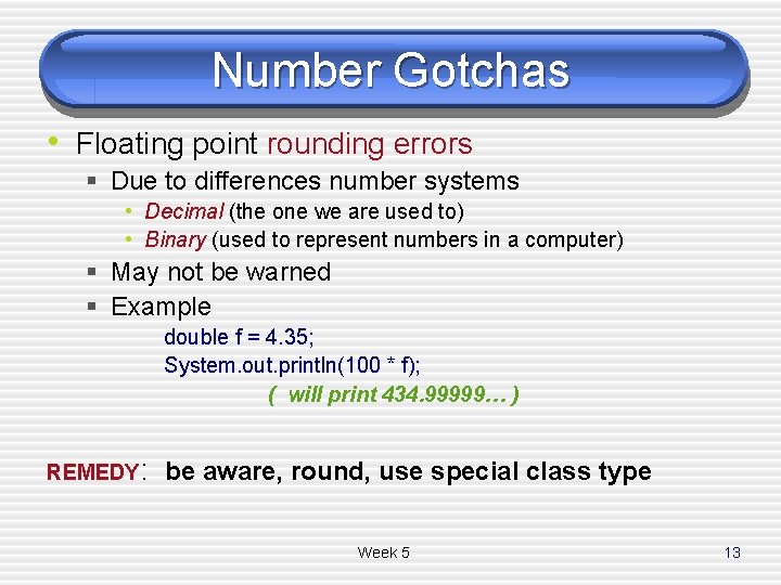 COMP 111 Introduction to Computer Science and ObjectOriented