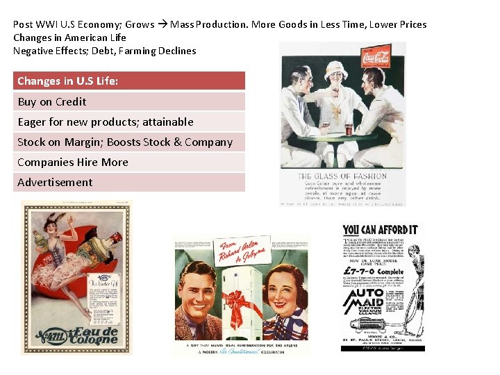 Chapter 11 The Twenties 1919 1929 A Booming