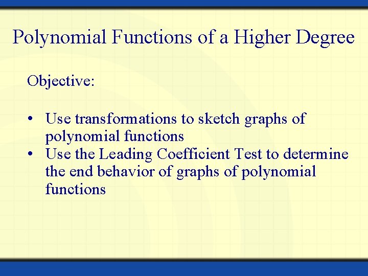 Warmup Find an equation of the parabola in