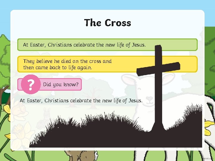 The Cross At Easter Christians celebrate the new