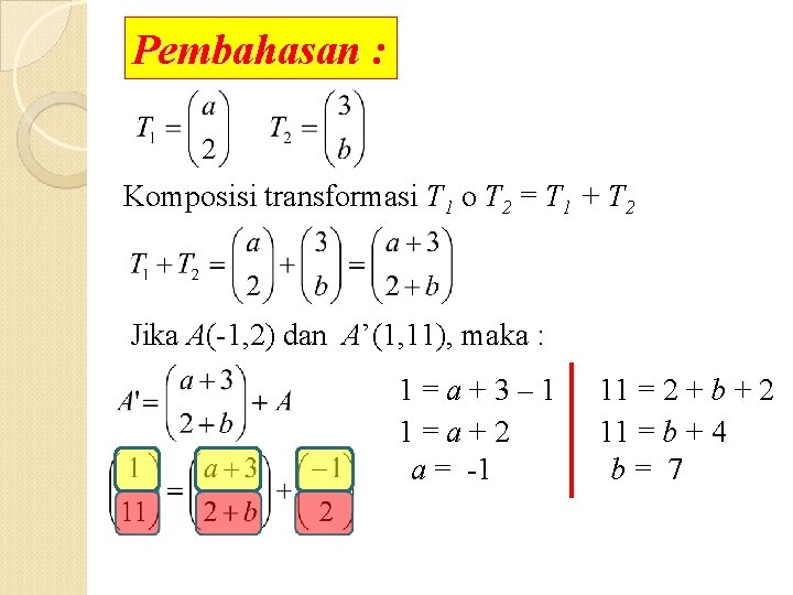 Soal dan Pembahasan Transformasi Geometri Kelas XII IPA