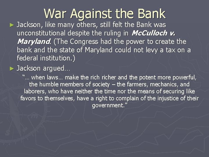 Jackson and the Bank Chapter 11 Lesson 3