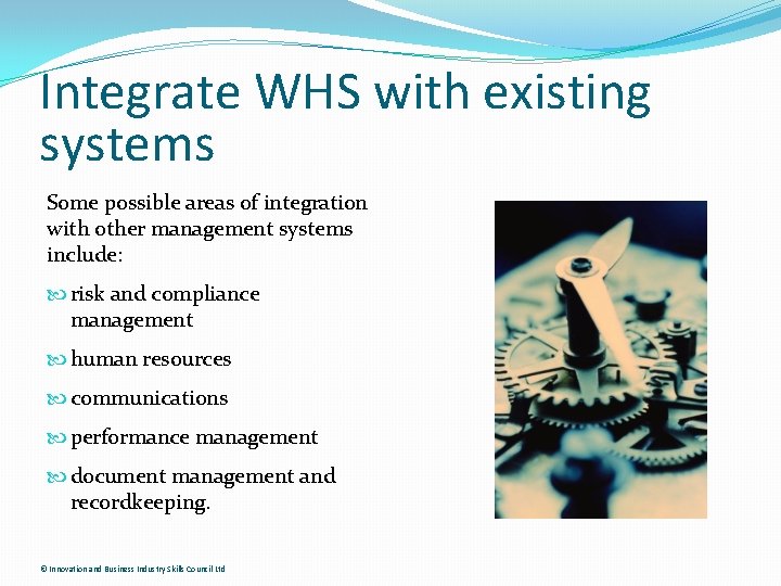 Implement the WHS Management System BSBWHS 605 Develop