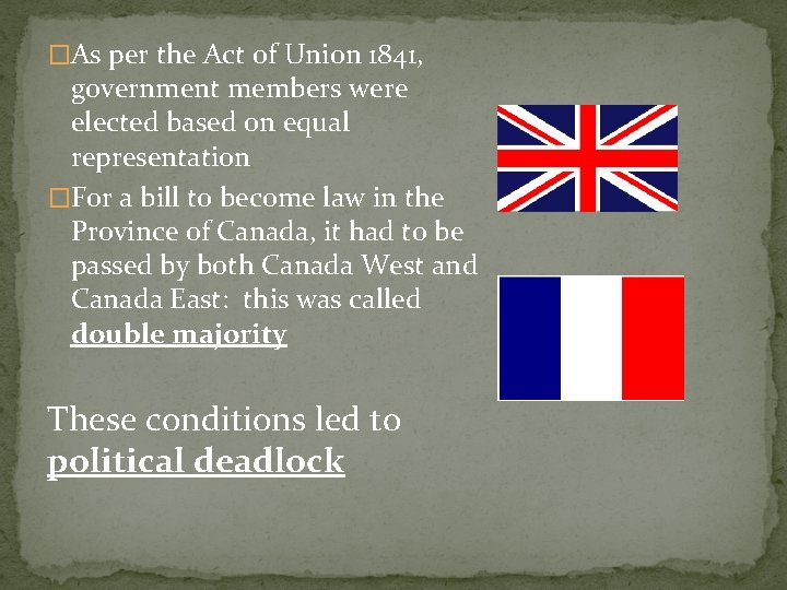 Building a Nation Towards Confederation 1850 1867 What
