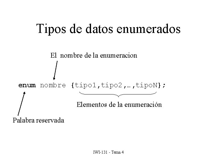 Tipos De Datos Tipos De Datos Bsicos Las 