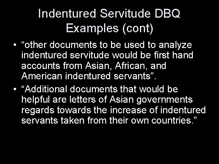 The Additional Document Workshop Additional Documents Must be