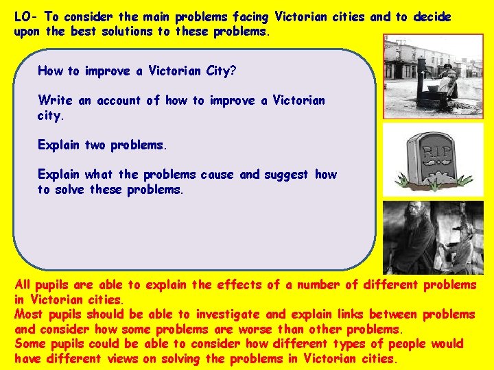 What were the problems of living in Victorian