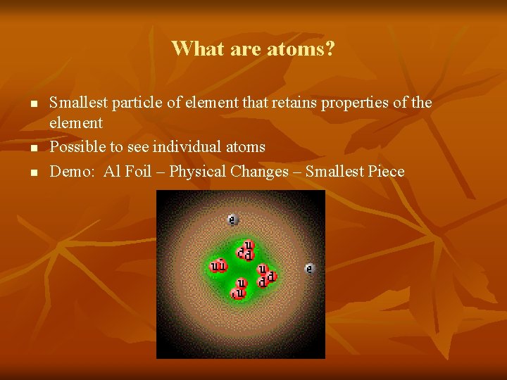 Atomic Structure and The Periodic Table Mr Chan