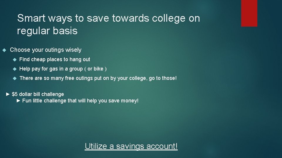 College HOW TO PLAN YOUR BUDGET Budgeting Six