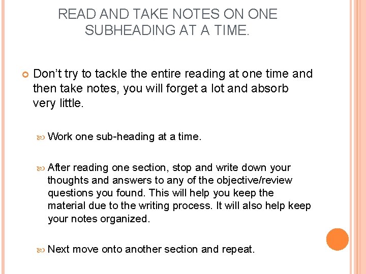 SUCCESSFUL TEXTBOOK READING AND NOTE TAKING OR How