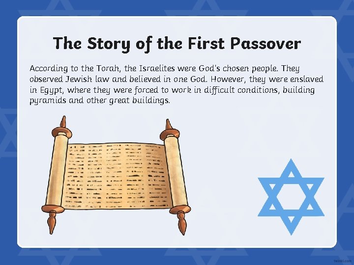Passover What do you already know about Passover