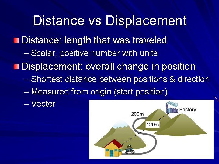 4 B Kinematics Describing Motion Kinematics measures Position