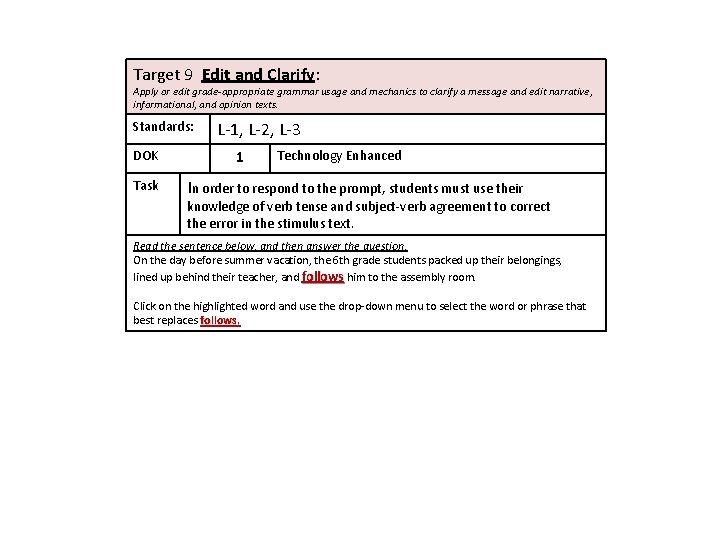 Grade Six Sample SBAC Assessments Grade 6 Sample