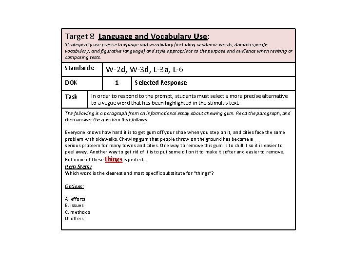 Grade Six Sample SBAC Assessments Grade 6 Sample