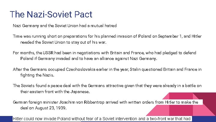 Causes Of World War II By Gabriella Da