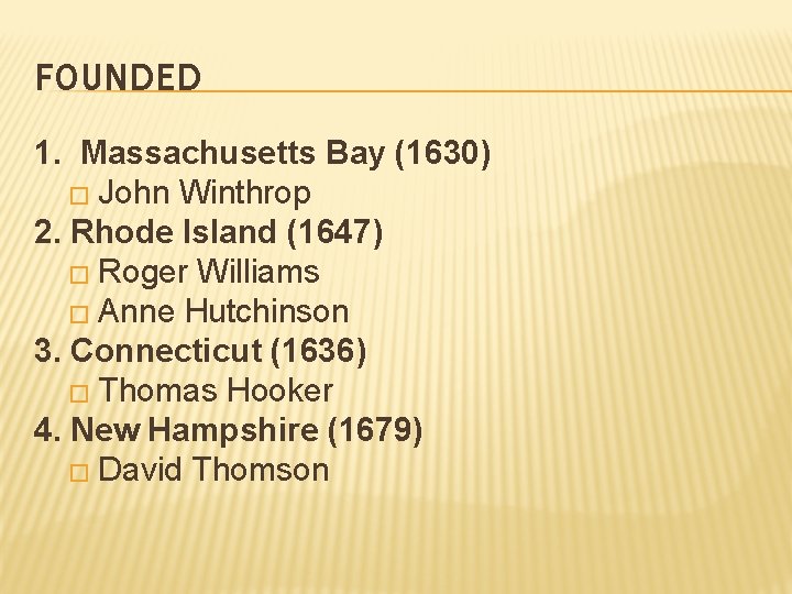 Flipbook Information THE NEW ENGLAND COLONIES LOCATION 1