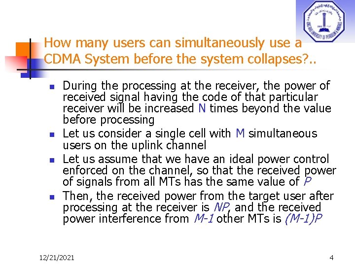 Mobile Computing COE 446 Wireless Multiple Access Tarek